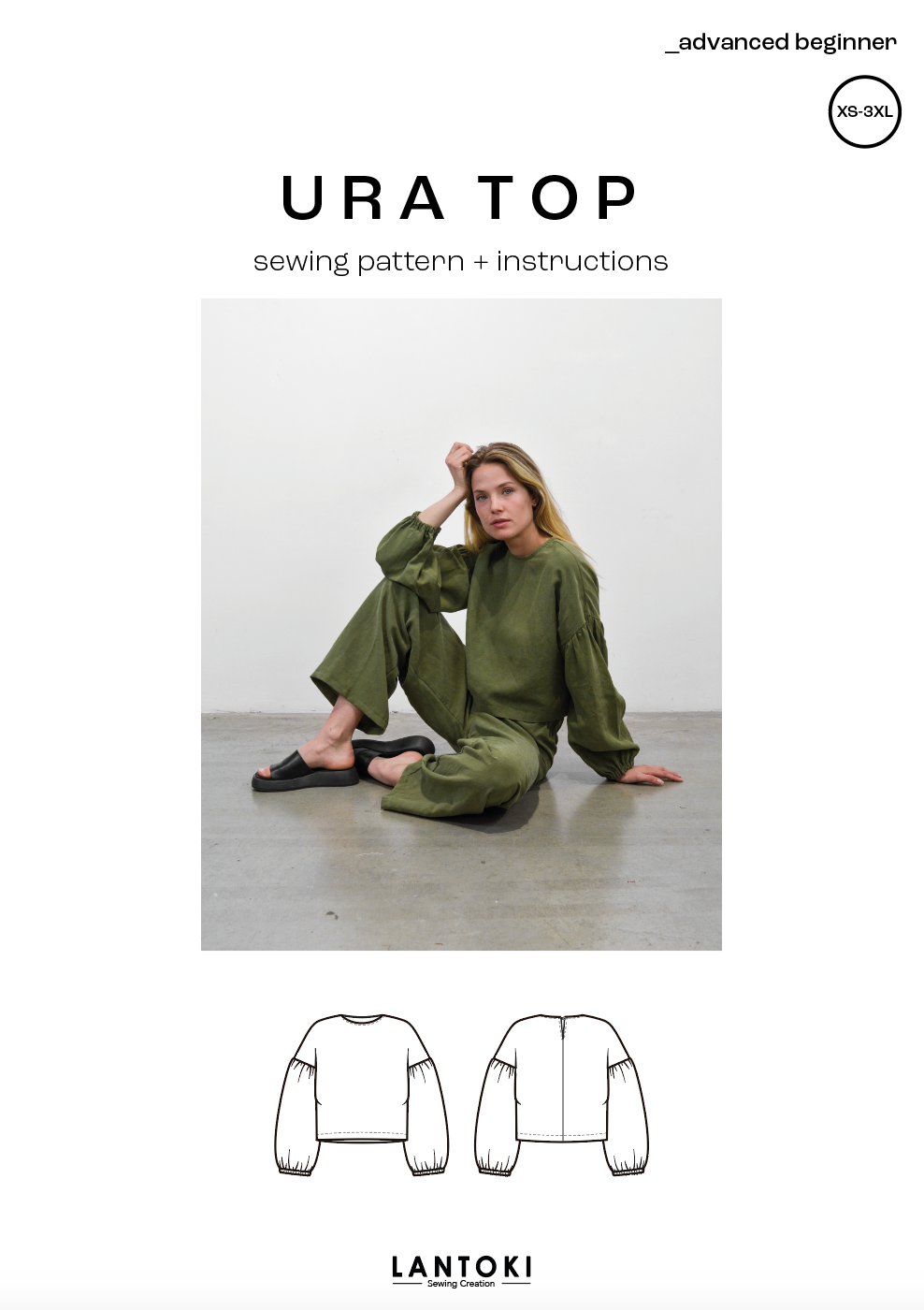 PDF sewing pattern – Top Ura | Lantoki